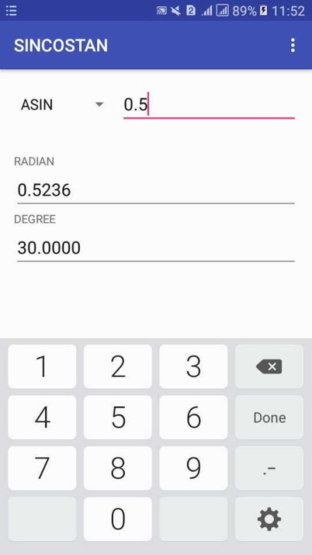 Sin Cos Tan Calculator APK Pour Android T l charger