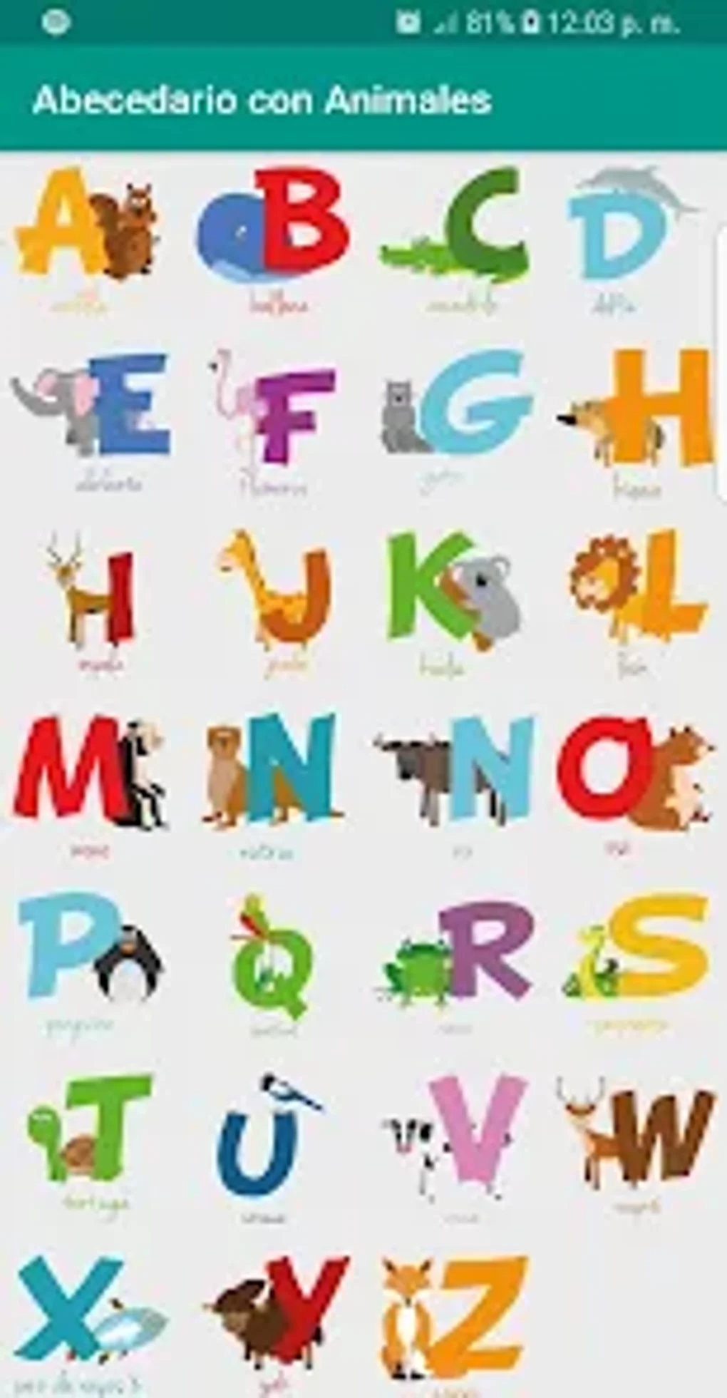 Abecedario con Animales Alfabe for Android - Download
