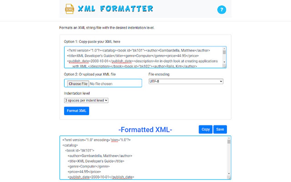 XML Formatter pour Google Chrome - Extension Télécharger