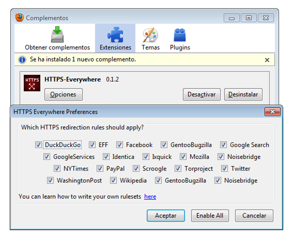HTTPS Everywhere - Descargar