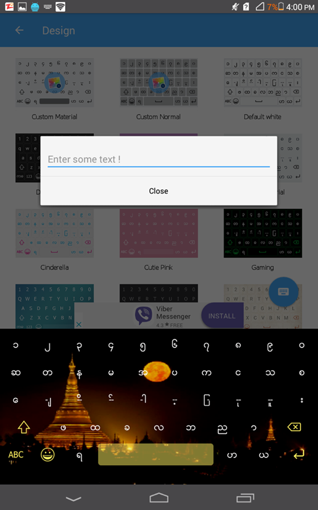 Frozen Keyboard Myanmar Apk For Android Download