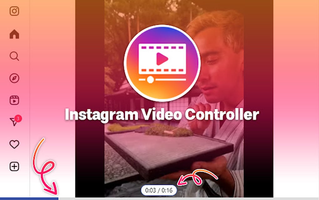 Instagram Video Controller for Google Chrome - Extension Download