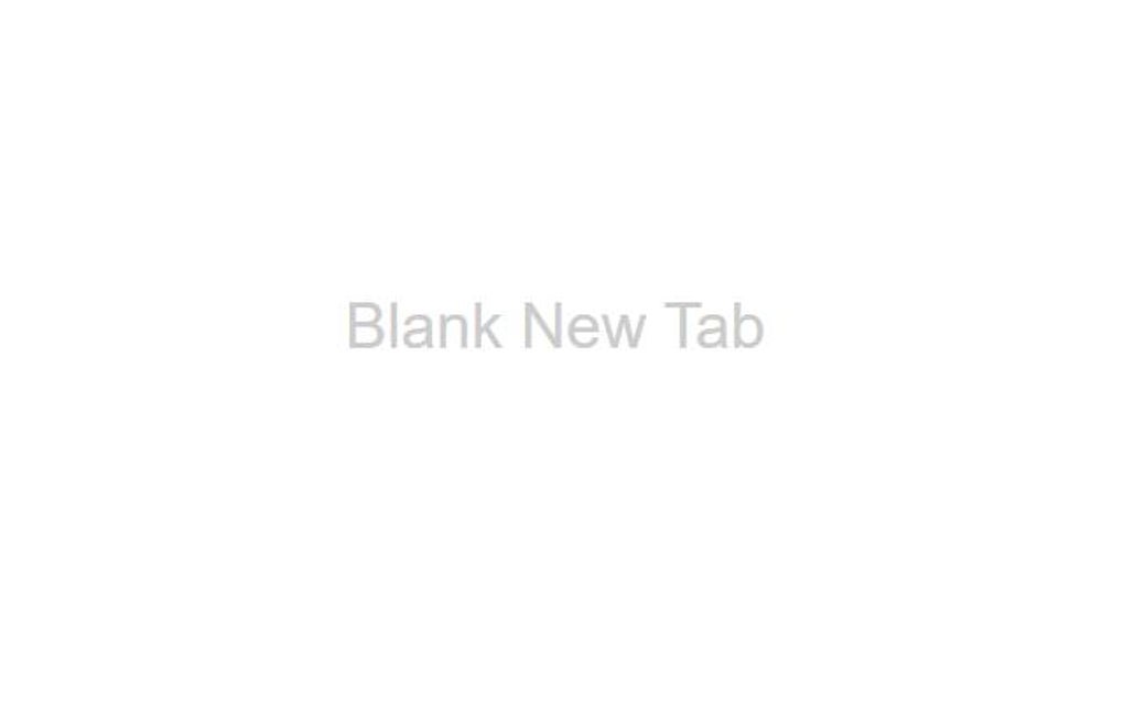 Blank New Tab Page para Google Chrome - Extensión Descargar
