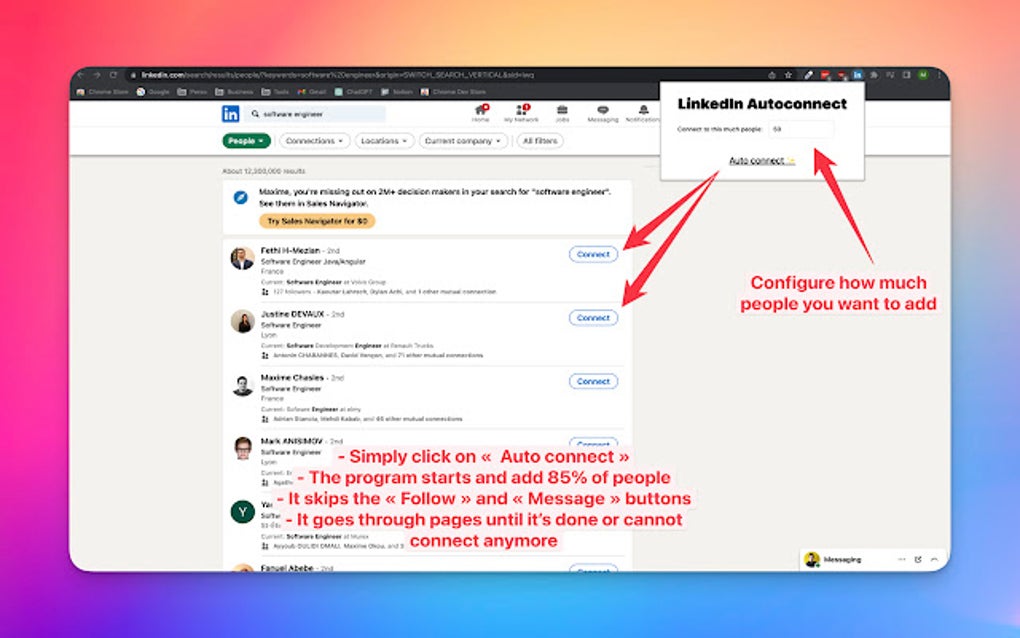 Linkedin Autoconnect for Google Chrome - Extension Download