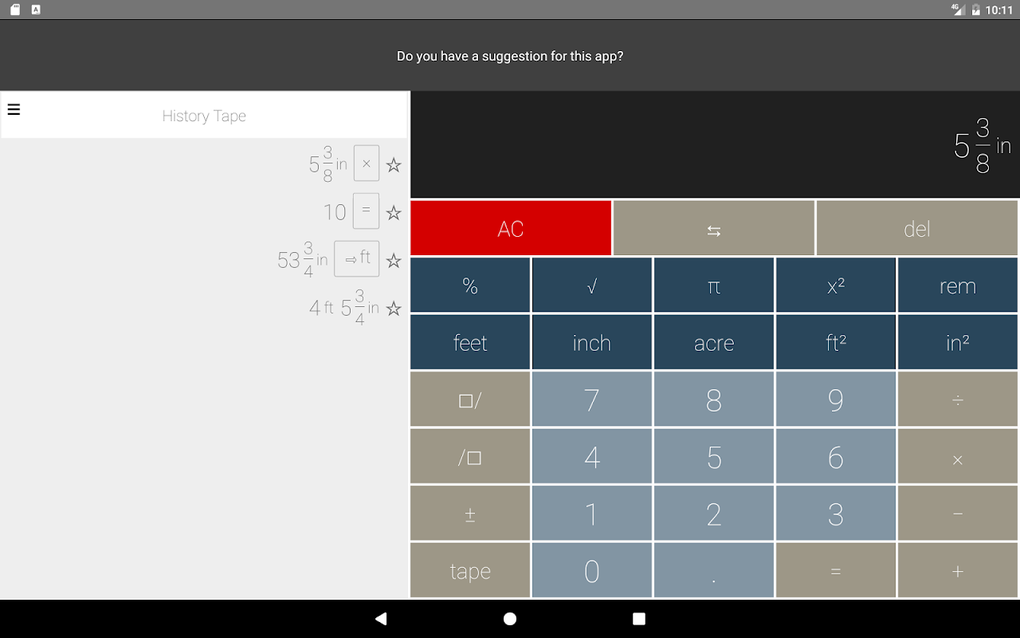 Feet&Inches Fraction Calculator APK for Android - Download