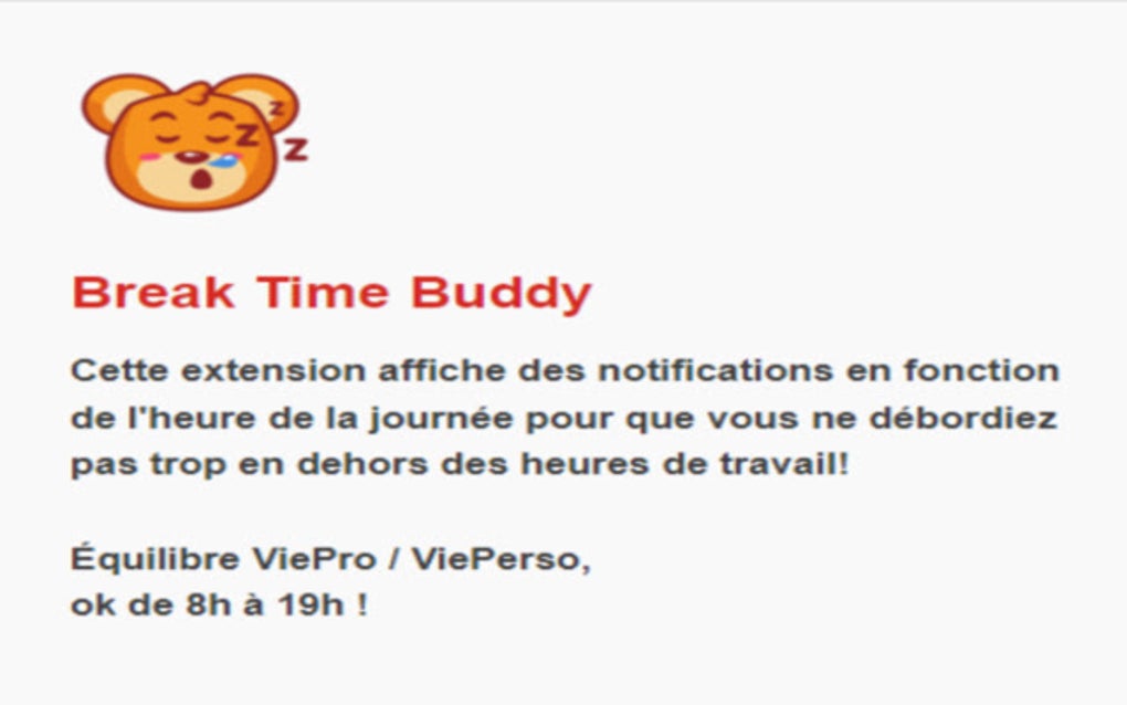 Break Time Buddy for Google Chrome - Extension Download