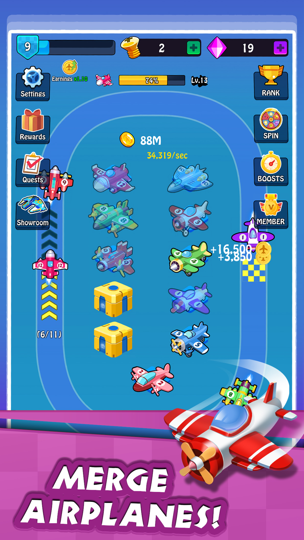 Merge Plane - Idle Tycoon Game for iPhone - Download