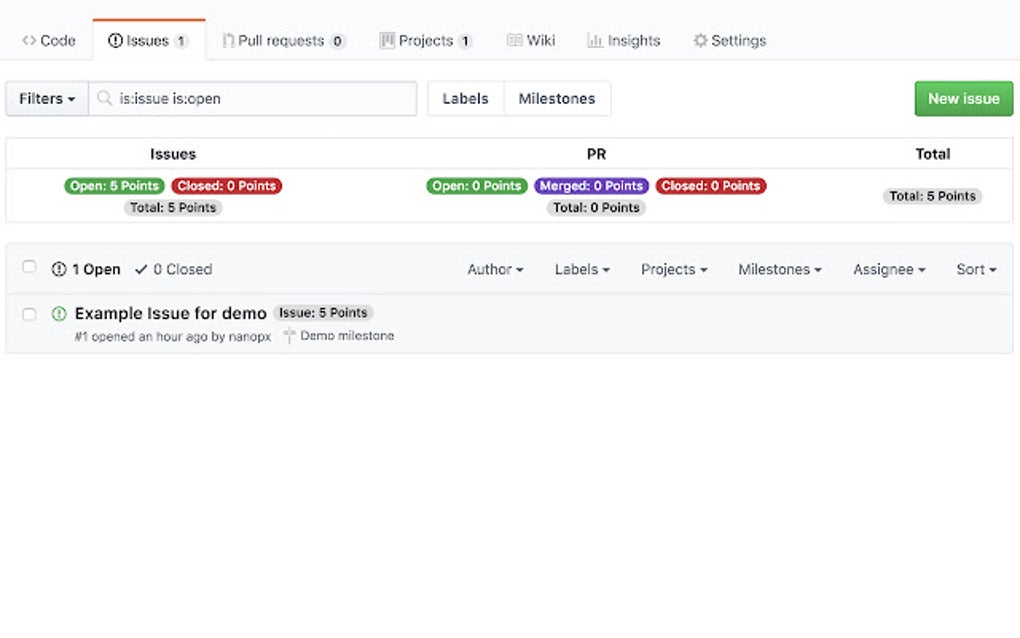 GitHub Points สำหรับ Google Chrome - ส่วนขยาย ดาวน์โหลด