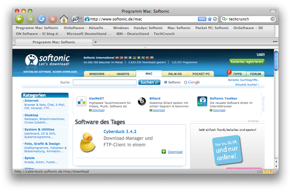 Multirow Bookmarks Toolbar für Mac - Download