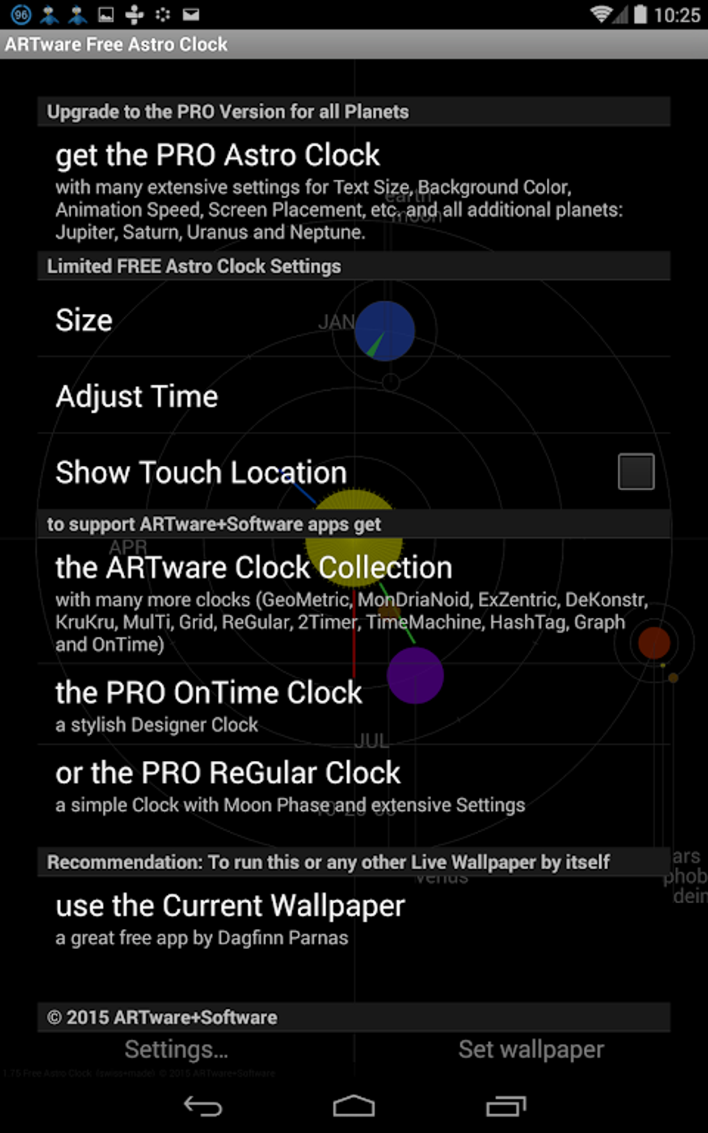 FREE Astro Clock LWP APK for Android - Download