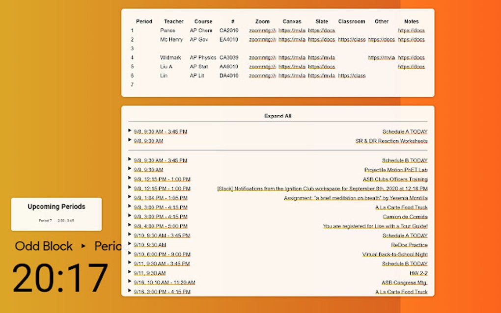 New Tab Schedule para Google Chrome - Extensión Descargar