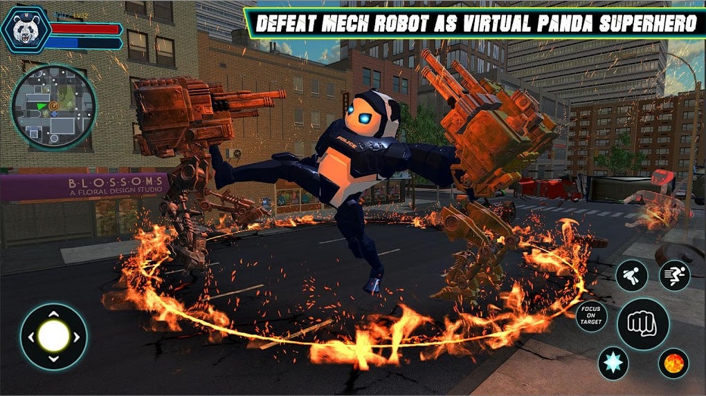 Police Panda Robot Battle Game for Android - Download