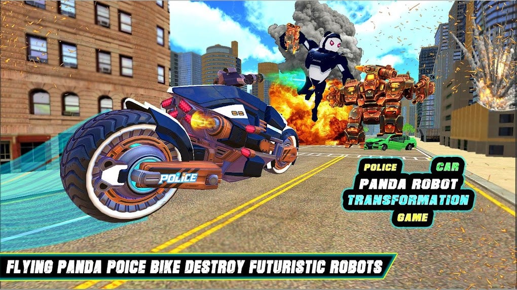 Police Panda Robot Battle Game for Android - Download