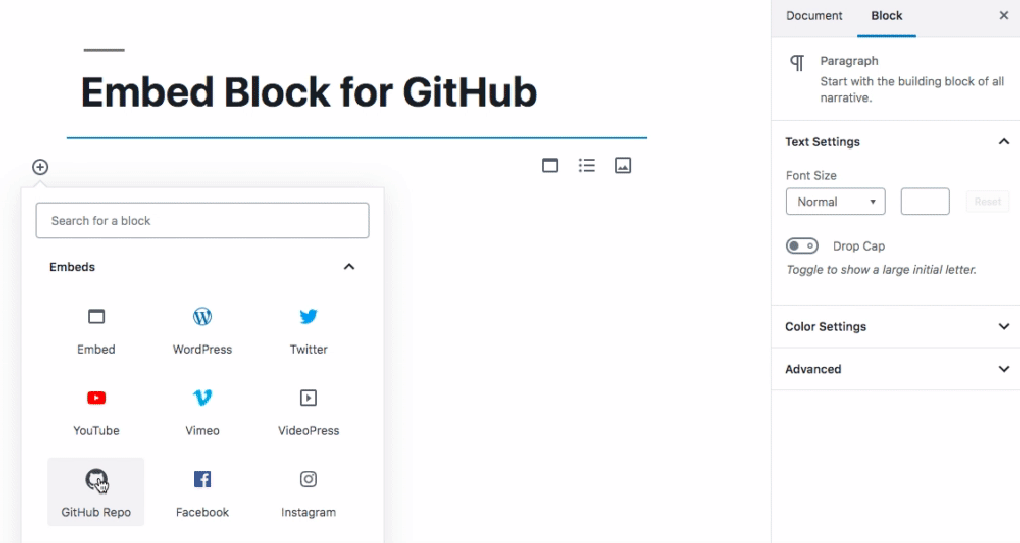Embed Block For Github For Wordpress Download 7240