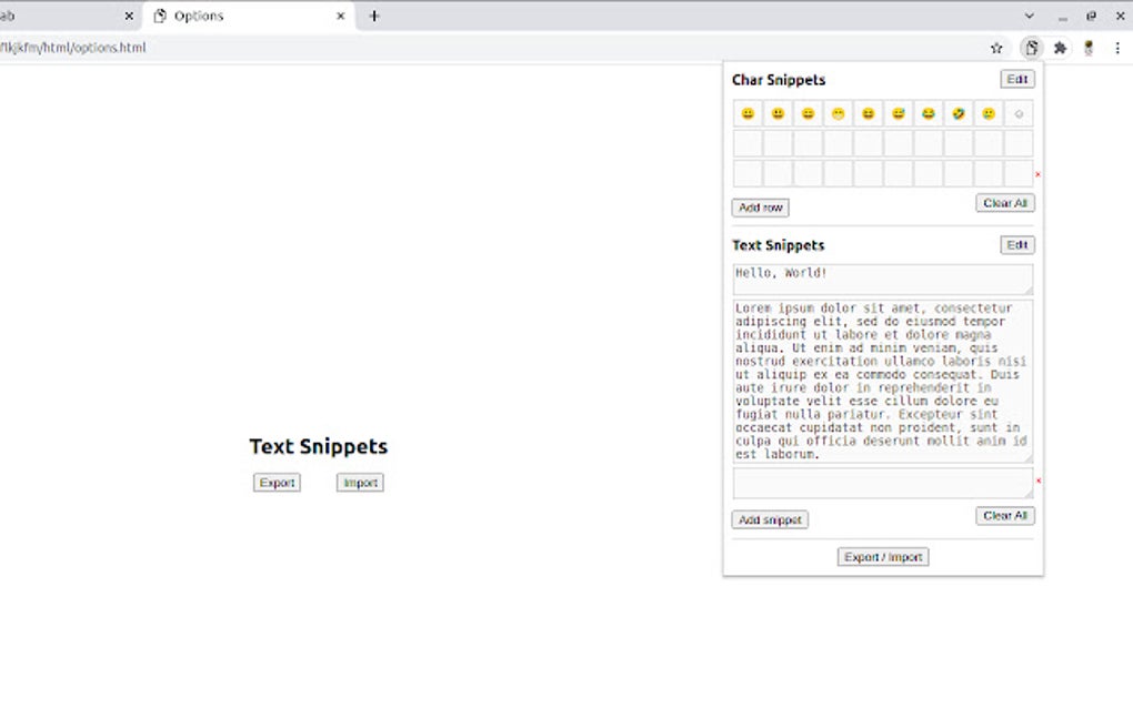 Text Snippets for Google Chrome - 拡張機能 無料・ダウンロード Text Snippets for Google Chrome - 拡張機能 無料・ダウンロード