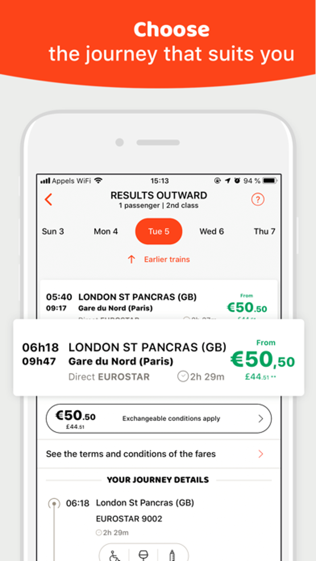 OUI.sncf: Train Bus tickets für iPhone - Download