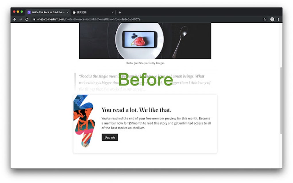 medium infinity reader para Google Chrome - Extensión Descargar