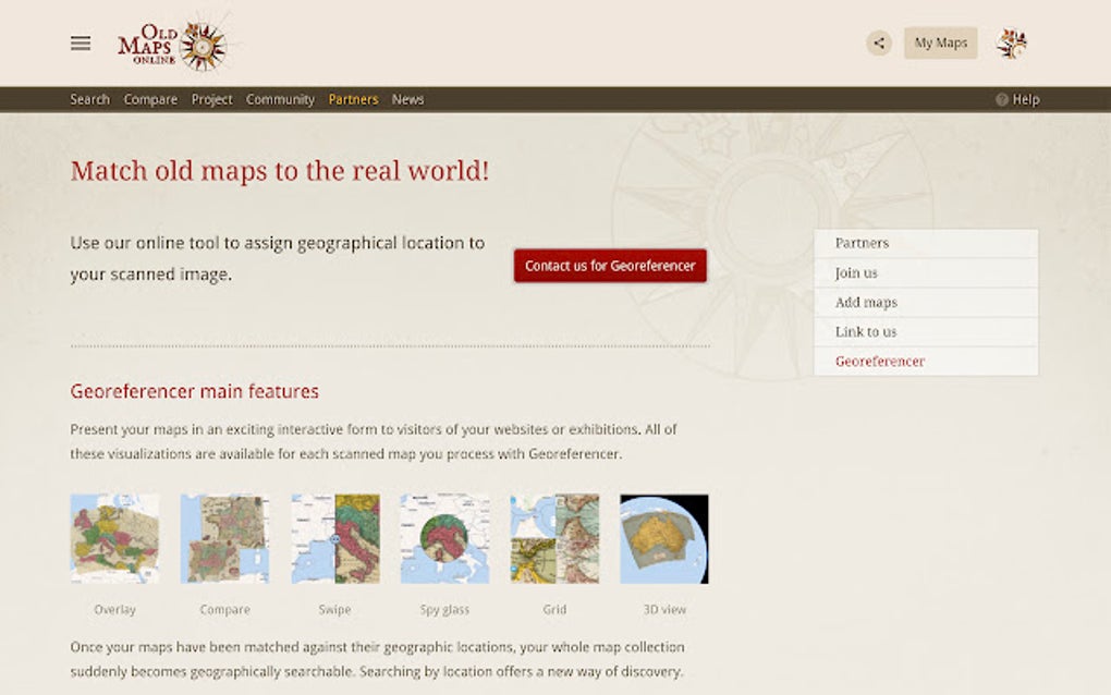 OldMapsOnline for Google Chrome - Extension Download