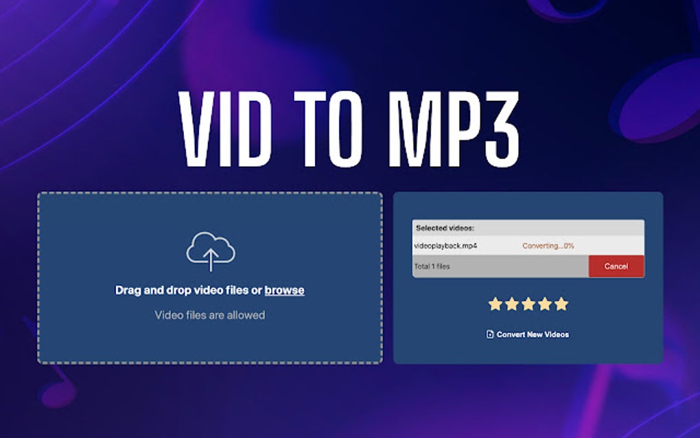 Video to mp3 for Google Chrome - Extension Download