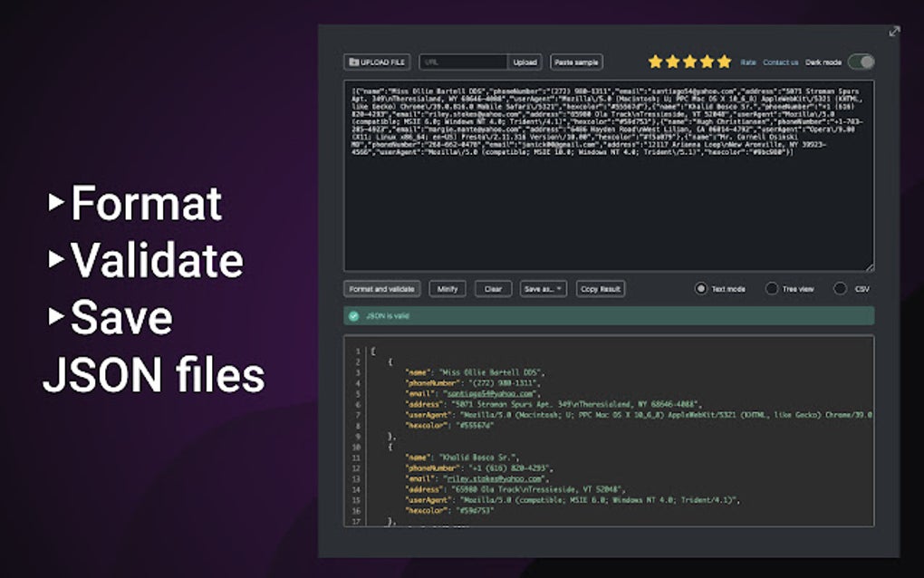 JSON Formatter for Google Chrome - Extension Download