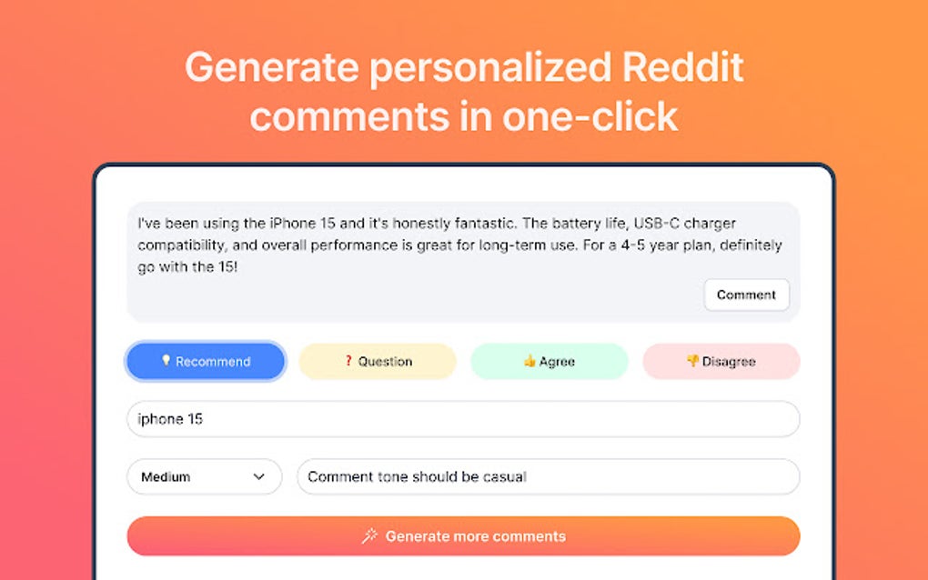 RedCom.ai - Generate & Track Reddit Comments for Google Chrome ...