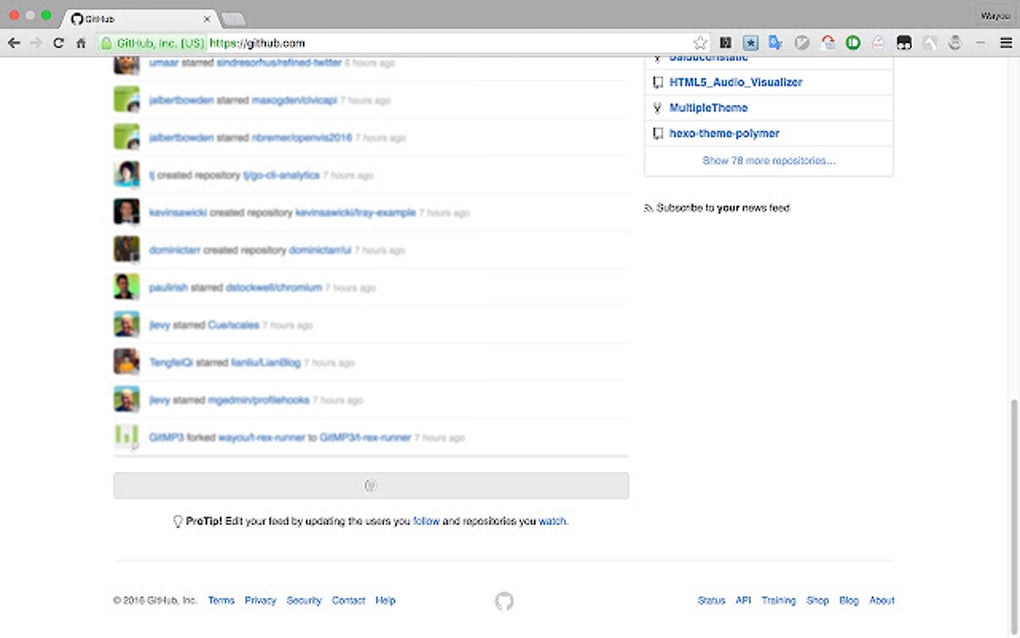 github activity divider Google Chrome 용 - 확장 프로그램 다운로드