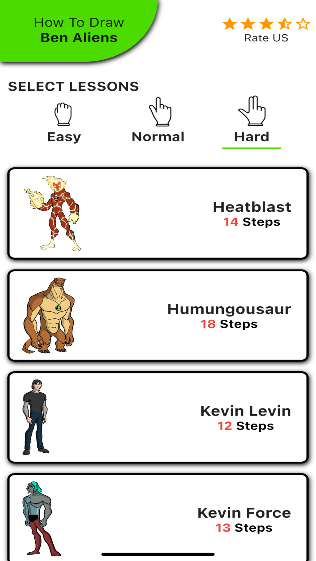 Draw The Hero Aliens in Ben for iPhone - Download