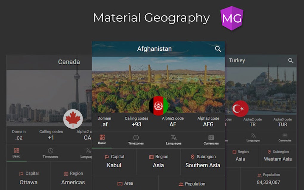 Material Geography for Google Chrome - Extension Download