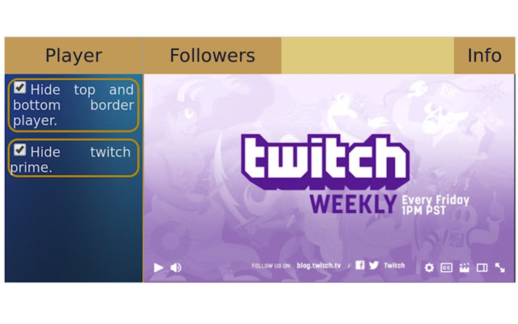 twitch setting(twutch) for Google Chrome - Extension Download