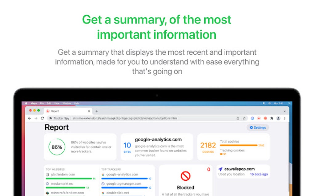 Tracker Spy for Google Chrome - Extension Download