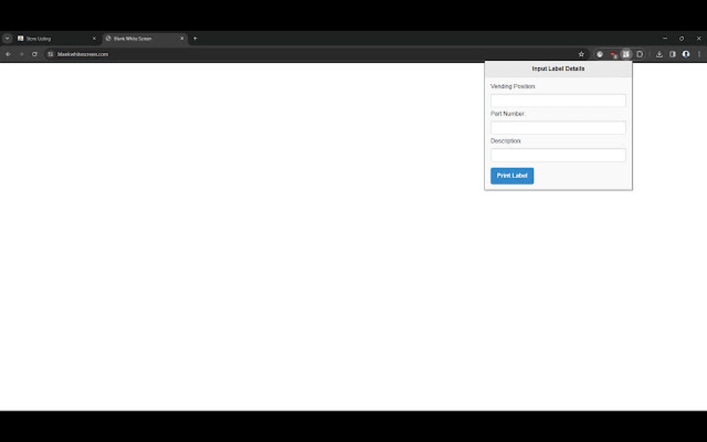 Customer Label Print Google Chrome 용 - 확장 프로그램 다운로드