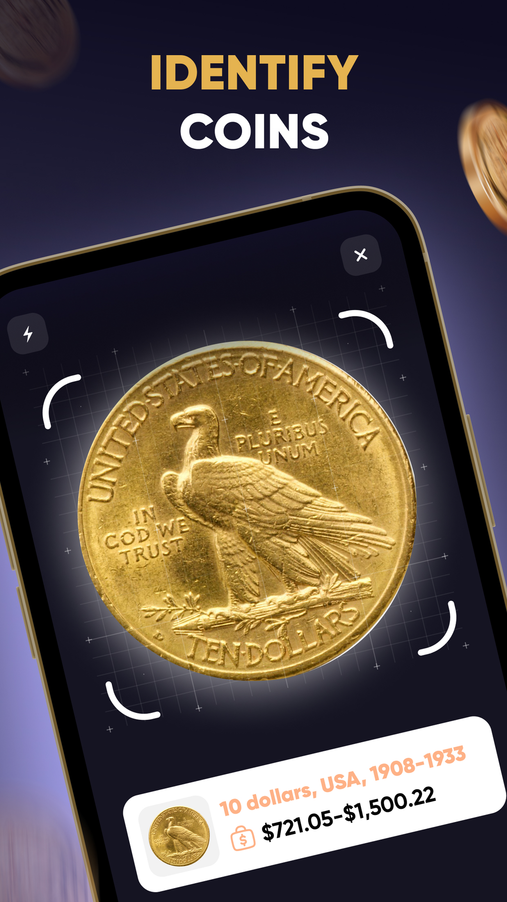 Coin Identifier-CoinScan para iPhone - Descargar