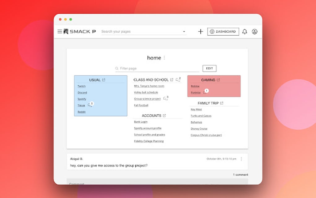 Smack P Bookmark Pinner para Google Chrome - Extensión Descargar