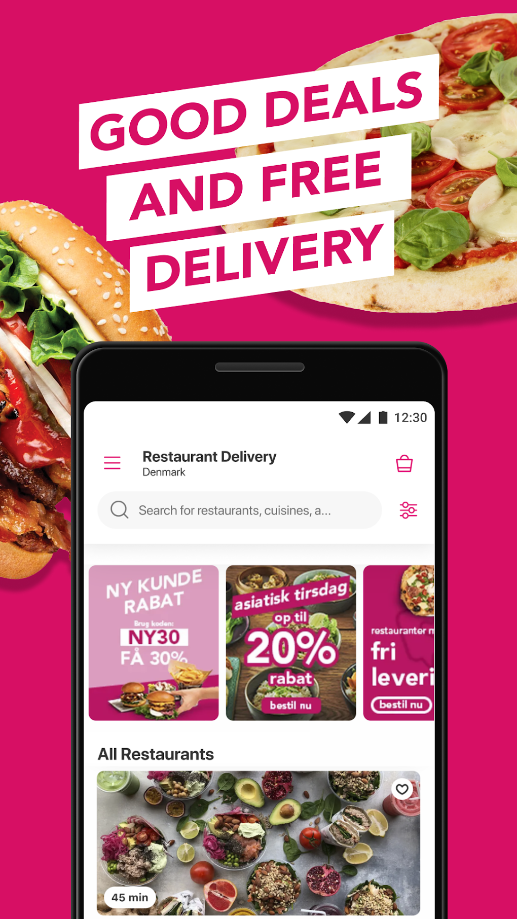 foodora: food delivered para Android - Download