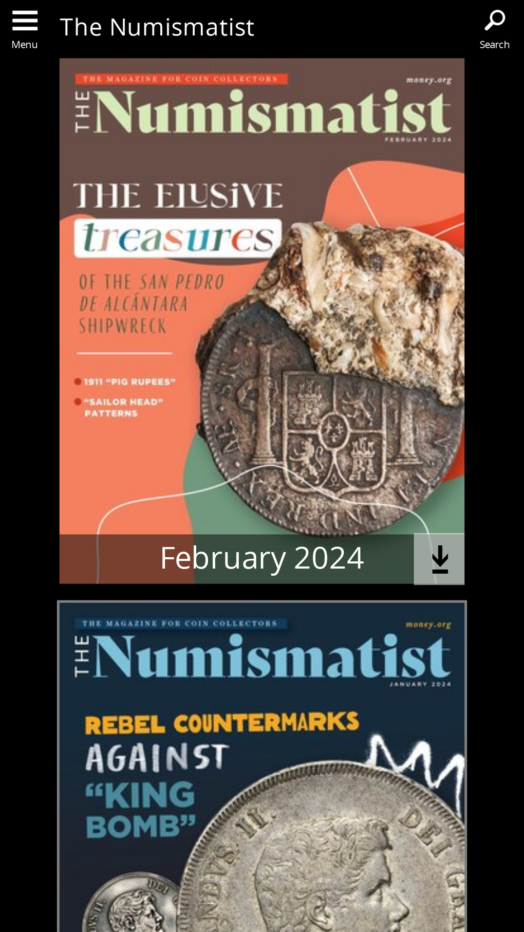 The Numismatist for iPhone - Download