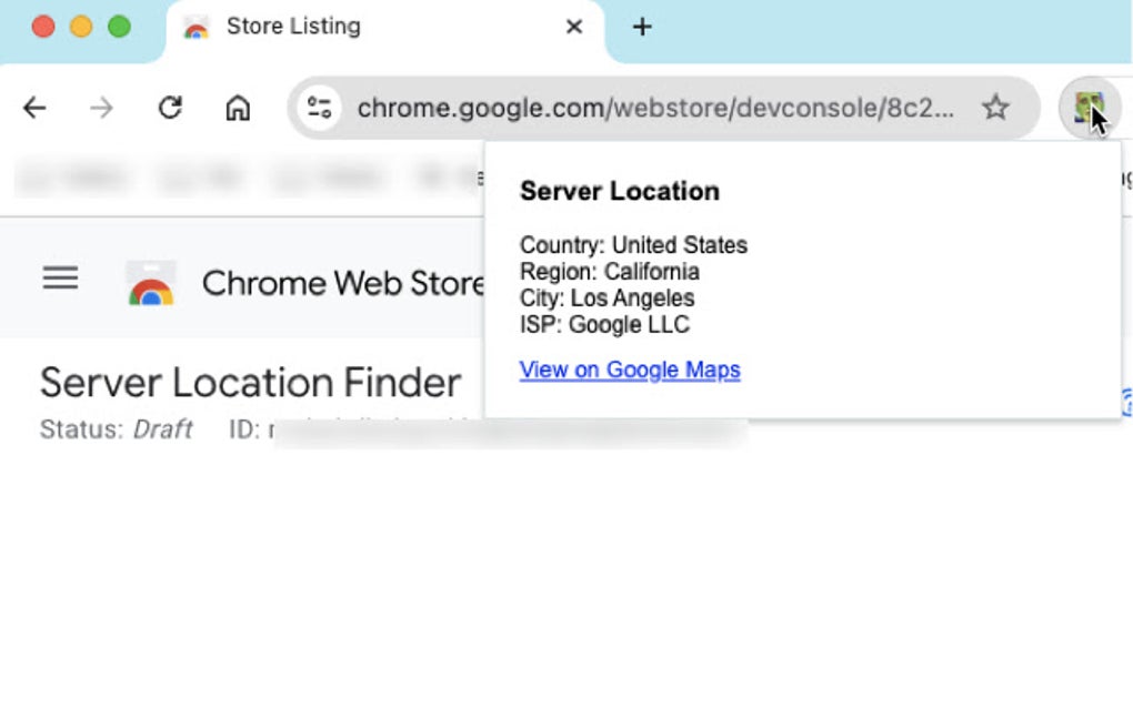 Server Location Finder for Google Chrome - Extension Download