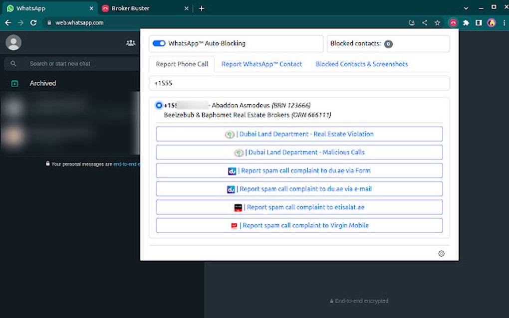 Broker Buster for Google Chrome - Extension Download