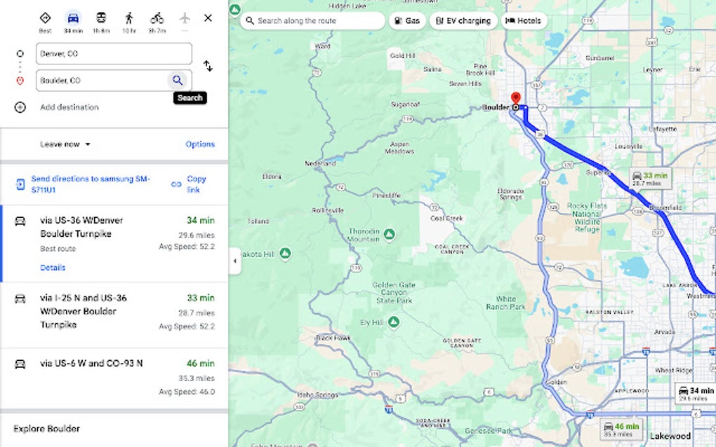 Average Speed Google Maps Google Chrome 용 - 확장 프로그램 다운로드