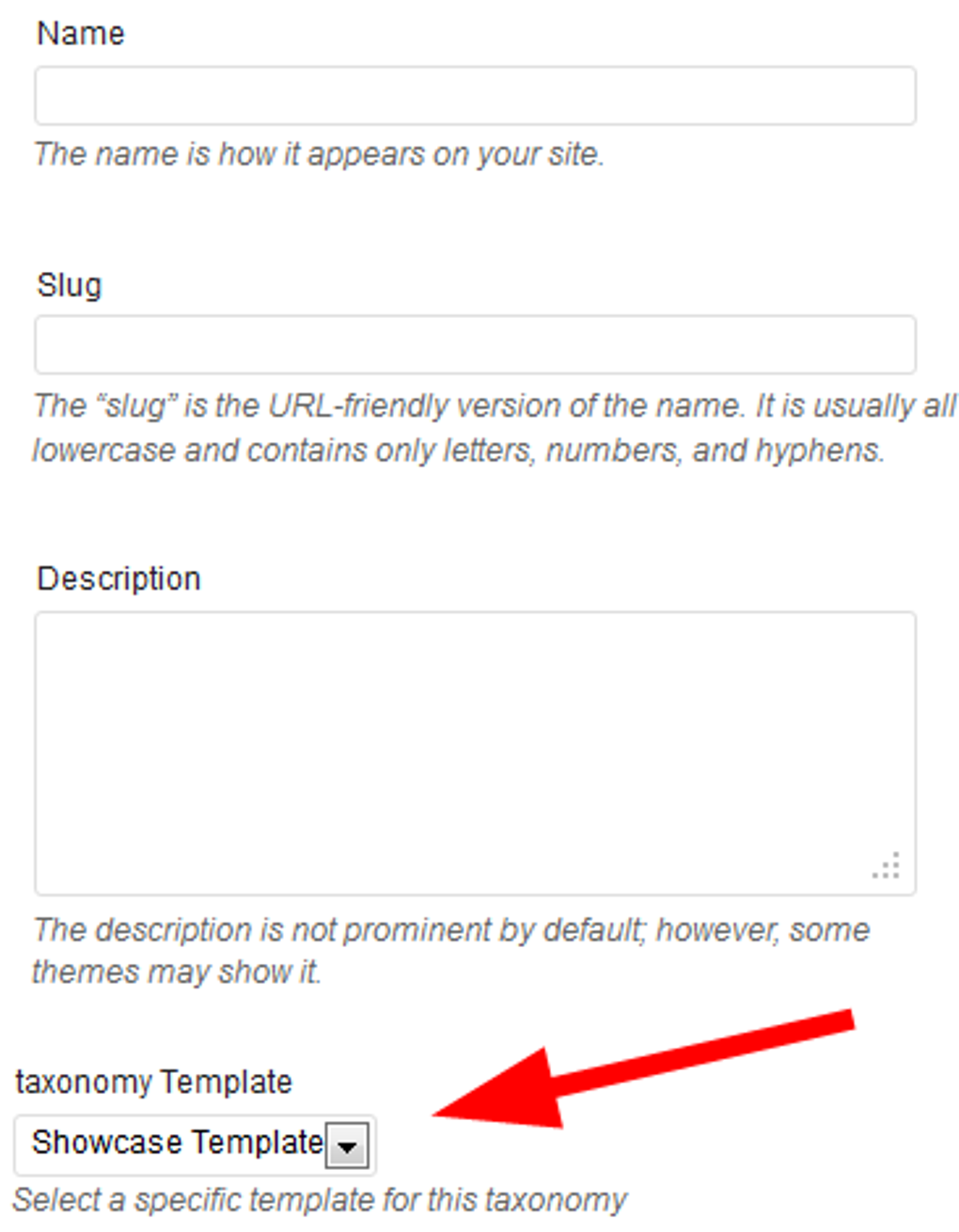 Custom Taxonomy Template für WordPress - Download