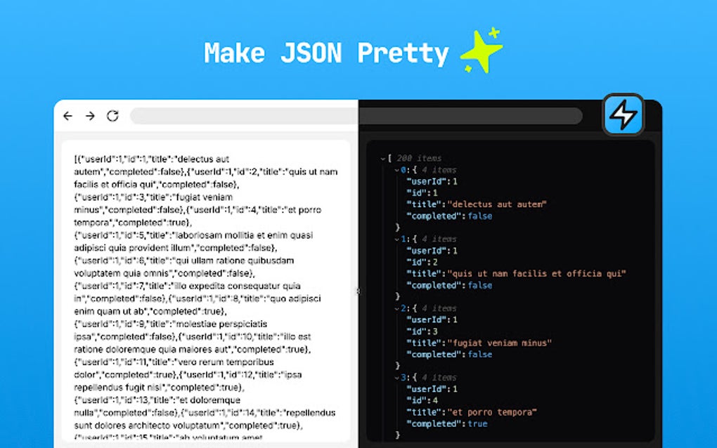 JSON Pretty สำหรับ Google Chrome - ส่วนขยาย ดาวน์โหลด