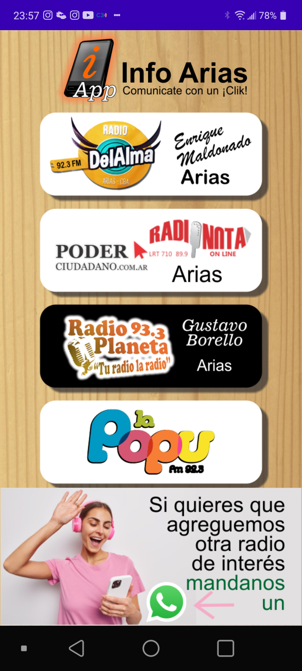 Info Arias para Android - Descargar