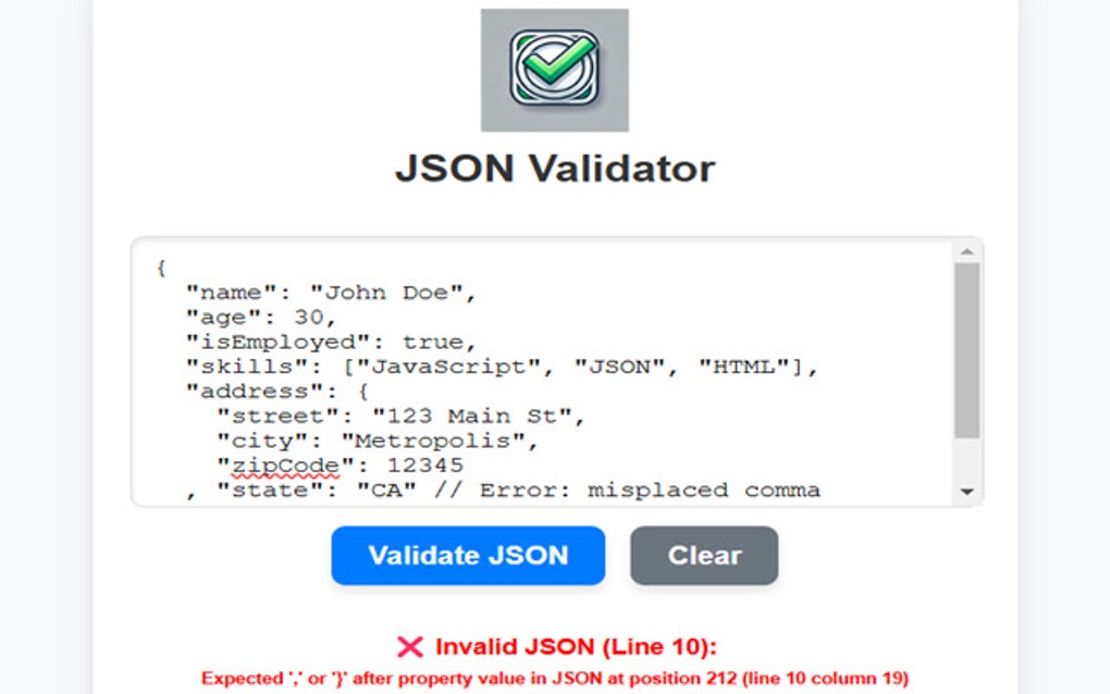 JSON Validator per Google Chrome - Estensione Download