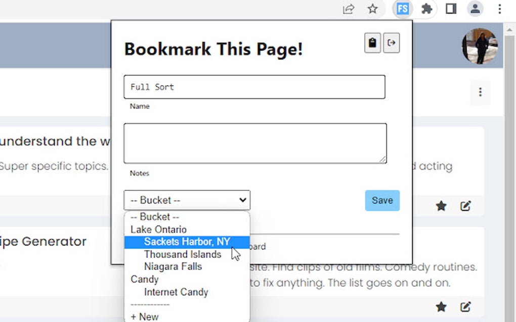 Full Sort Bookmark Manager para Google Chrome - Extensión Descargar