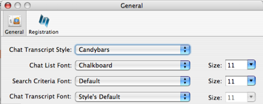 Chat Transcript Manager para Mac - Descargar