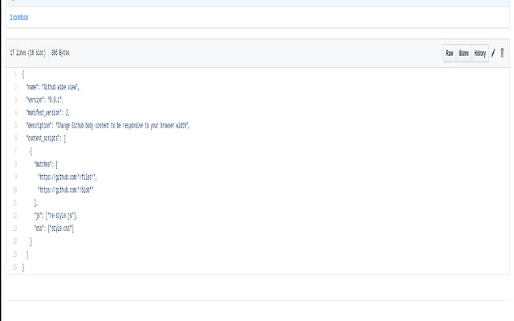 Github wide view para Google Chrome - Extensión Descargar