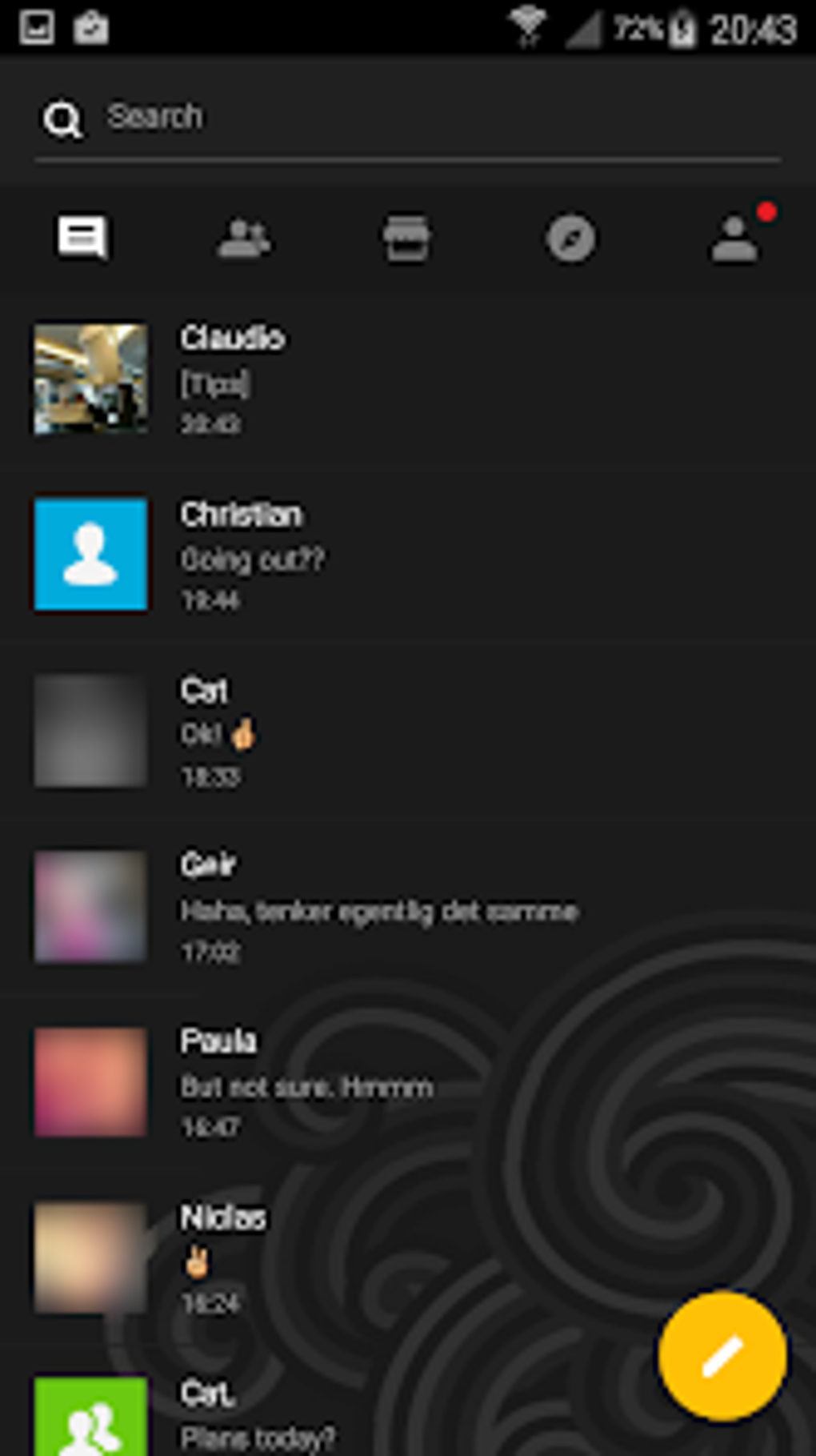 GO SMS Windows Blue for Android - Download