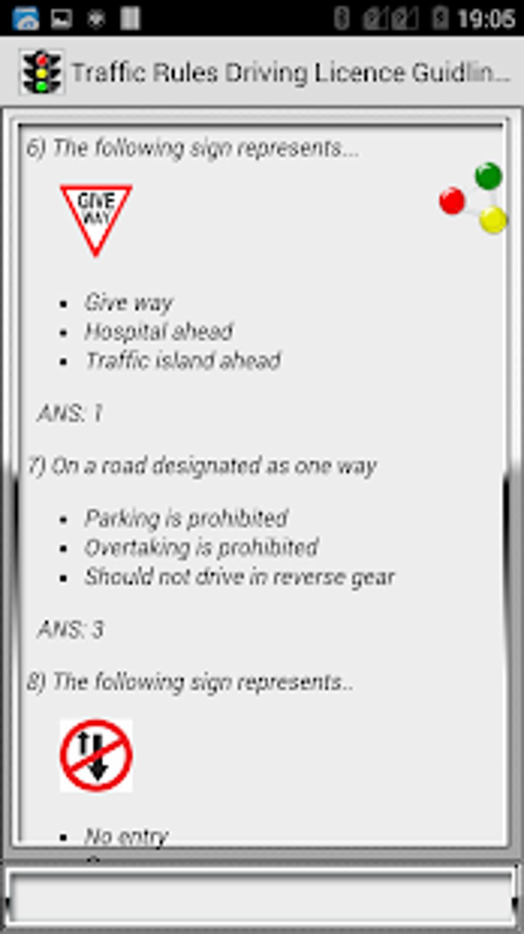 Traffic Rules Driving License Guidelines APK for Android - Download