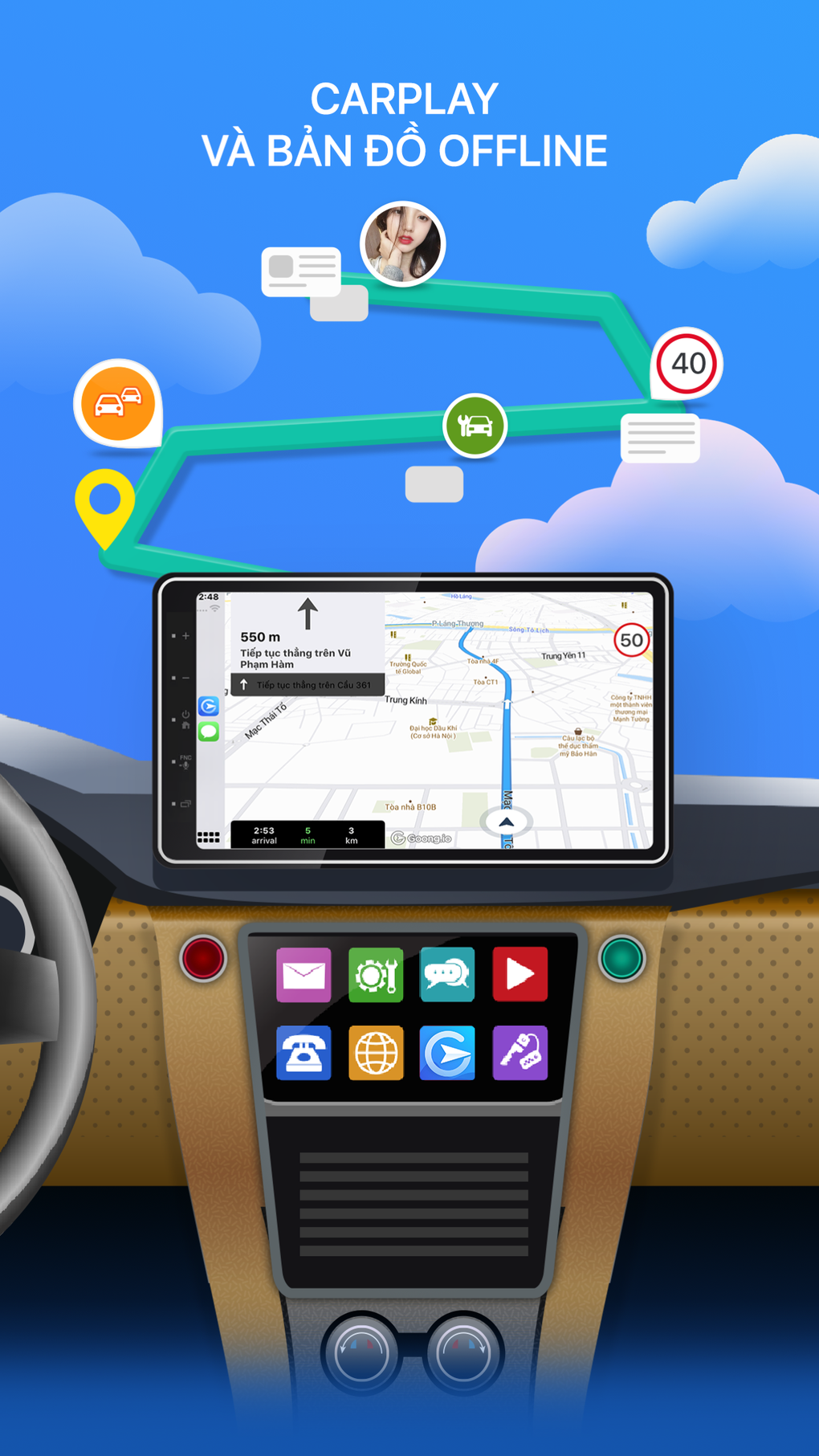 Goong - Maps Navigation para iPhone - Descargar