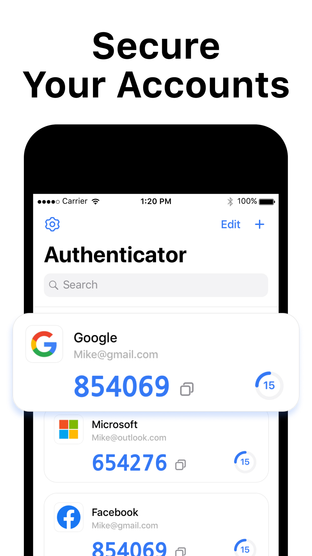 Authenticator App สำหรับ iPhone - ดาวน์โหลด