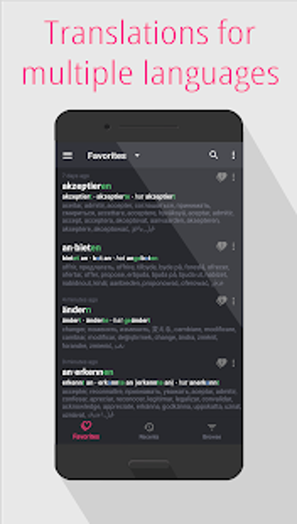 German Verbs TOP: conjugation translation games für Android - Download